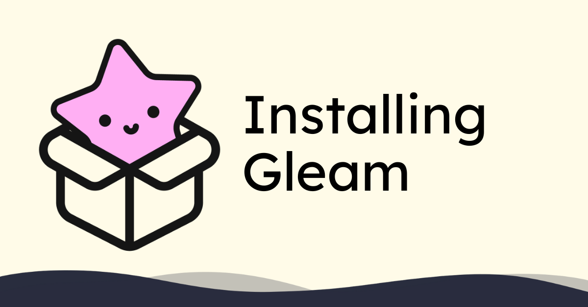 winget package manager | Gleam programming language